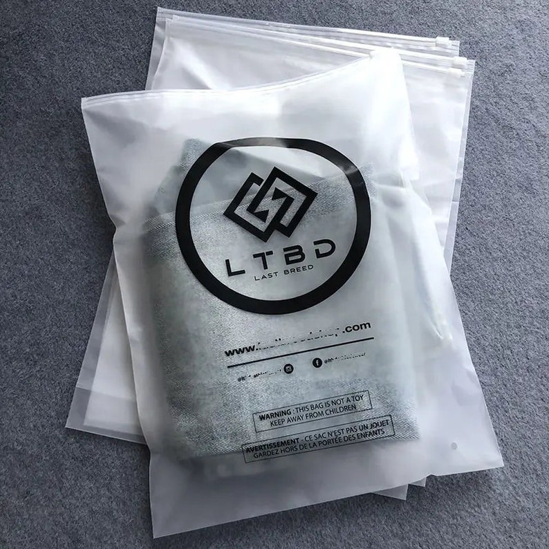 Custom Frosted Zipper Bags,custom Packaging for Clothing,custom Zipper ...