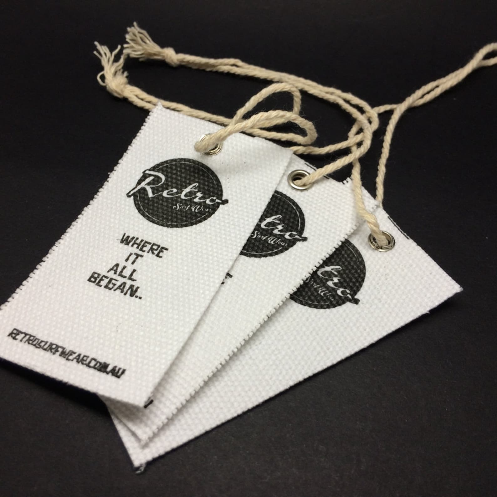 Custom Canvas Hang Tags Fabric Hang Tags for Clothing Custom | Etsy