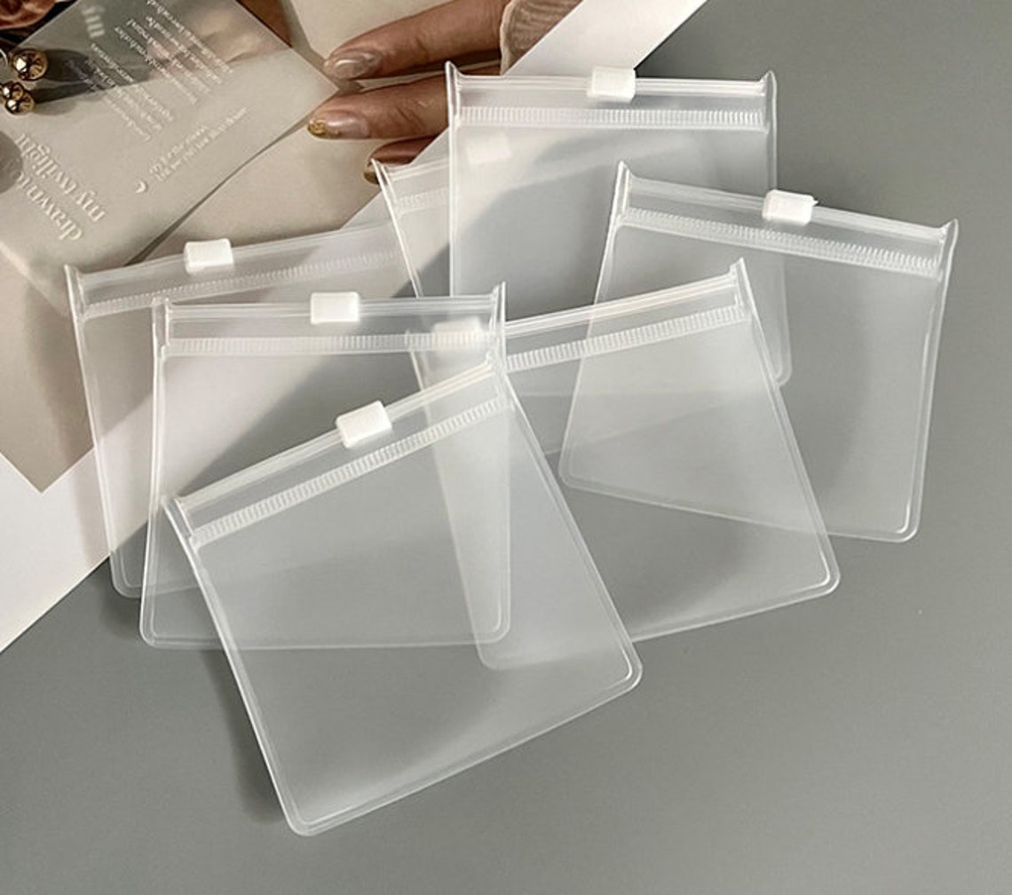 100 Custom Jewelry Pouch Pvc Transparent Ziplock - Etsy