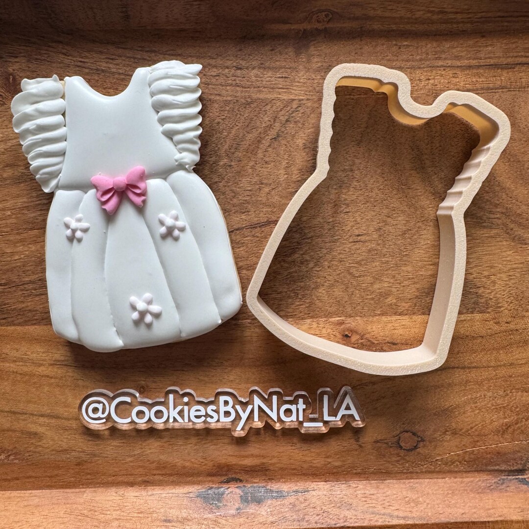 Ruffle Sleeve Dress Cookie Cutter STL FILE - Etsy