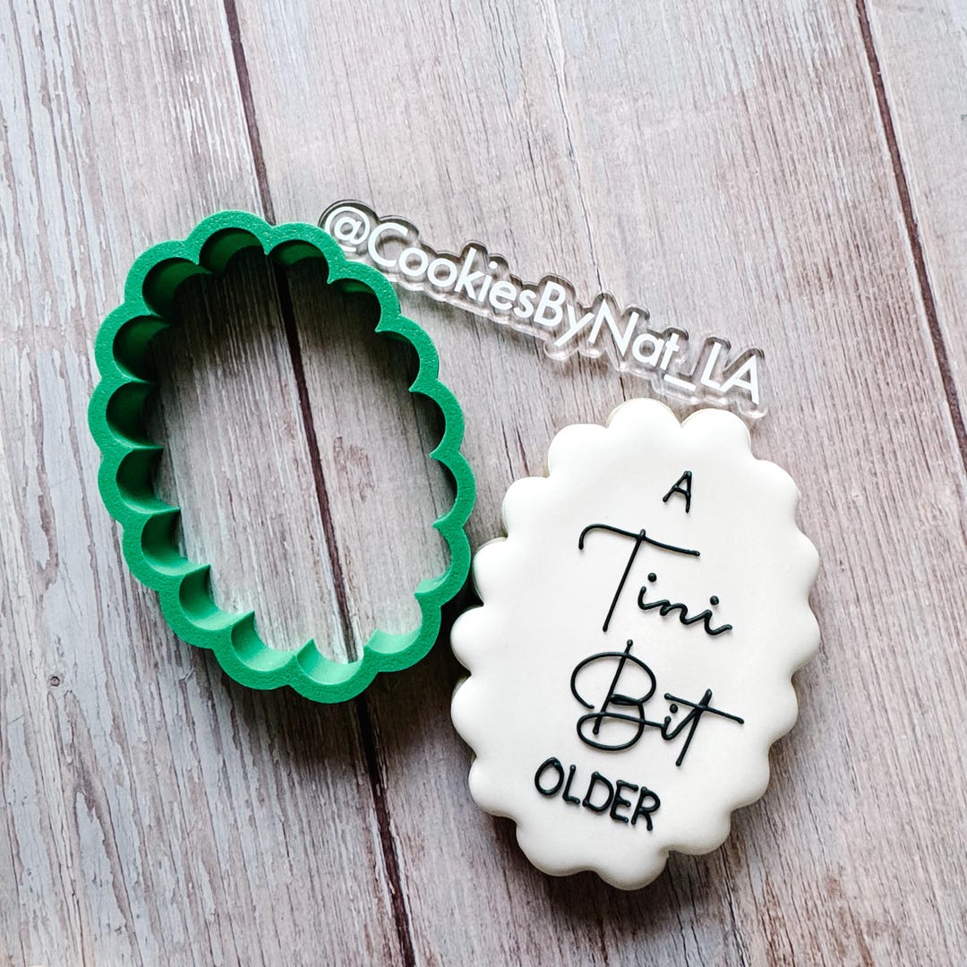 Scalloped Oval Cookie Cutter - Etsy