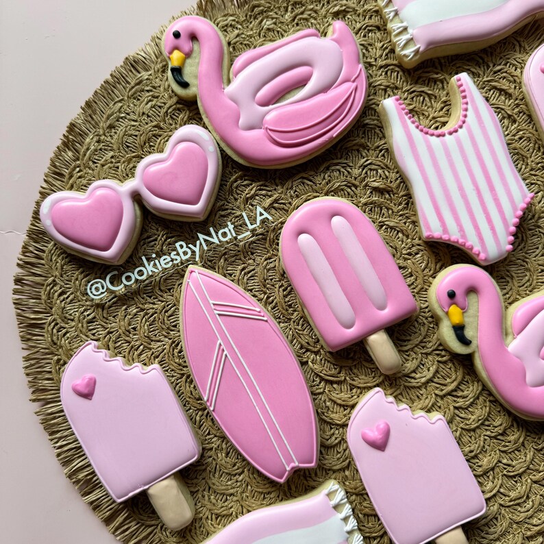 Flamingo Pool Floatie Cookie Cutter - Etsy