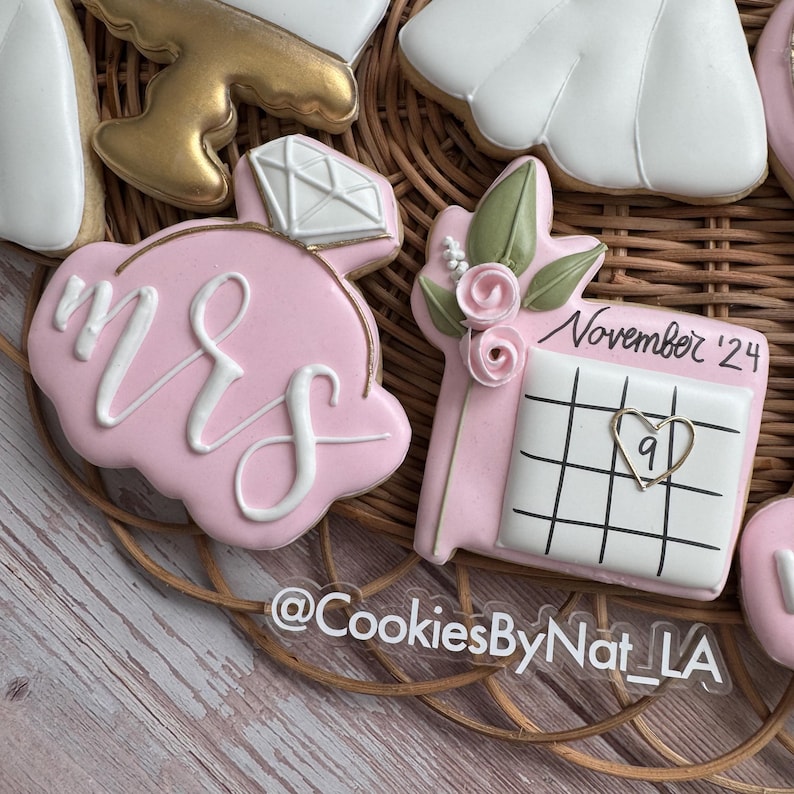 Engagement Bridal Cookie Cutter Set - Etsy
