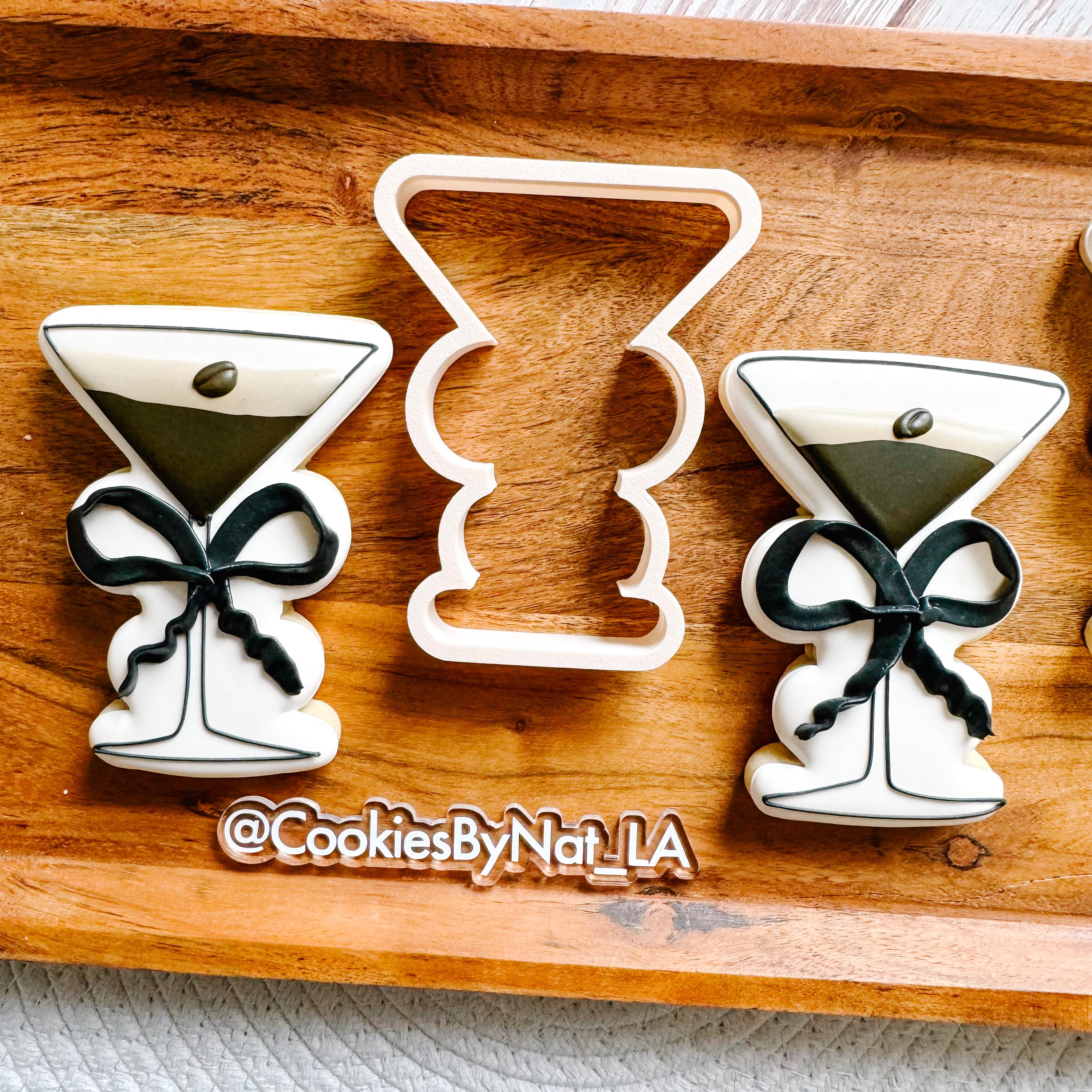 Martini Glass Bow Cookie Cutter - Etsy