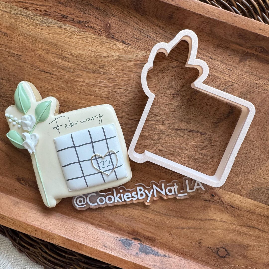 Floral Calendar Cookie Cutter - Etsy