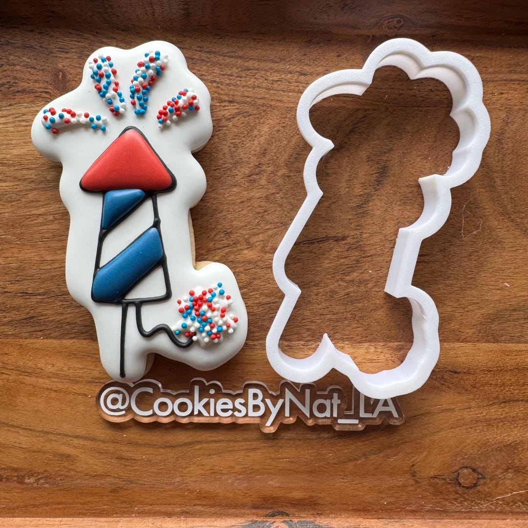 Firework Rocket Cookie Cutter STL FILE - Etsy