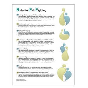 Fair Fighting Rules Printable - Etsy