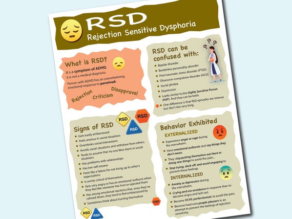 What is RSD Rejection Sensitive Dysphoria - Etsy