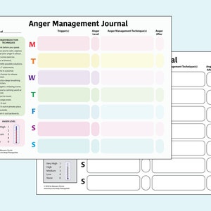 Printable Anger Management Tracker - Etsy