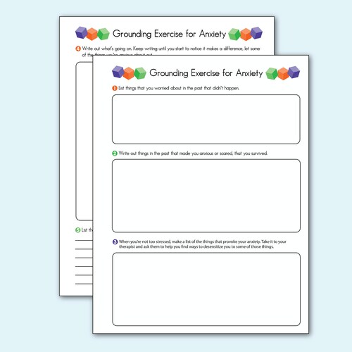 Printable Anxiety Grounding Worksheet - Etsy