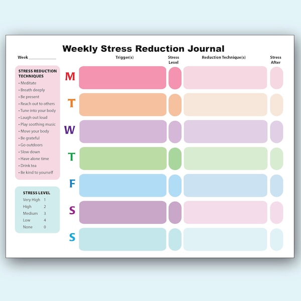 Stress Planner - Etsy