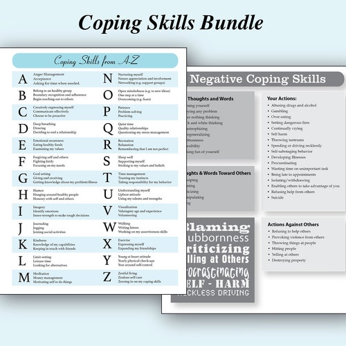 Stress Relief Printable Poster-101 STRESS RELIEVERS for Kids & | Etsy