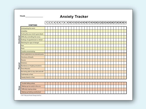 ADHD Symptoms and Medication Tracker, Letter and A4 - Etsy Canada