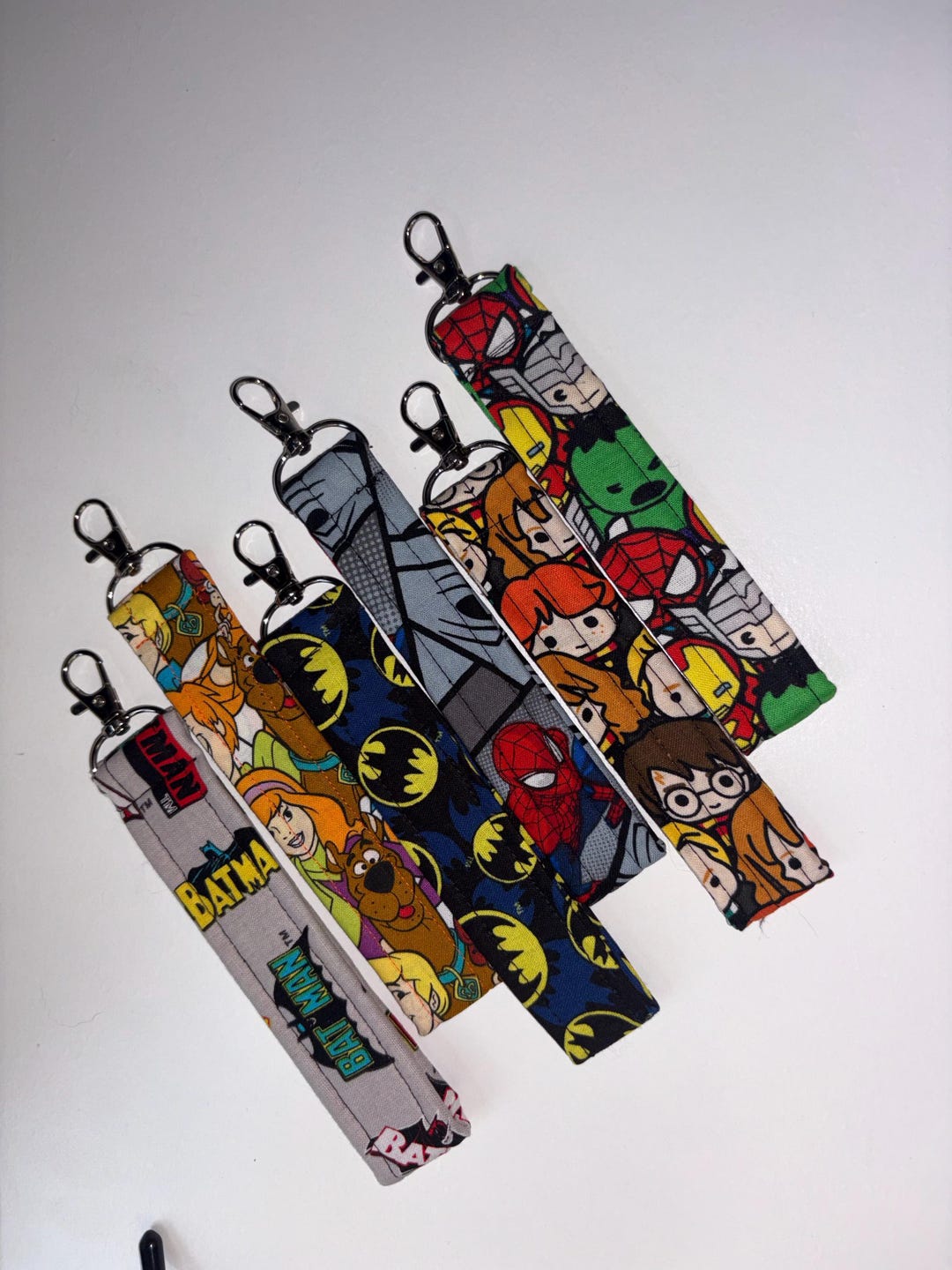 Fabric Wristlet Key Fob Keychains/key Fob Keychain- Fabric Keychain ...