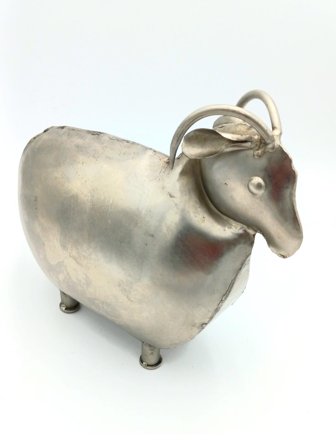 Large Vintage Galvanized Metal Rocky Mountain Goat Sculpture. 1411 ...