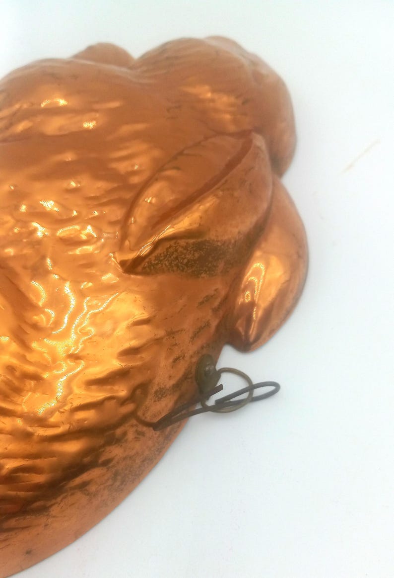 Vintage Copper Clad Bunny Rabbit Mold Wall Plaque W/tin Lining. 10"× 5. ...