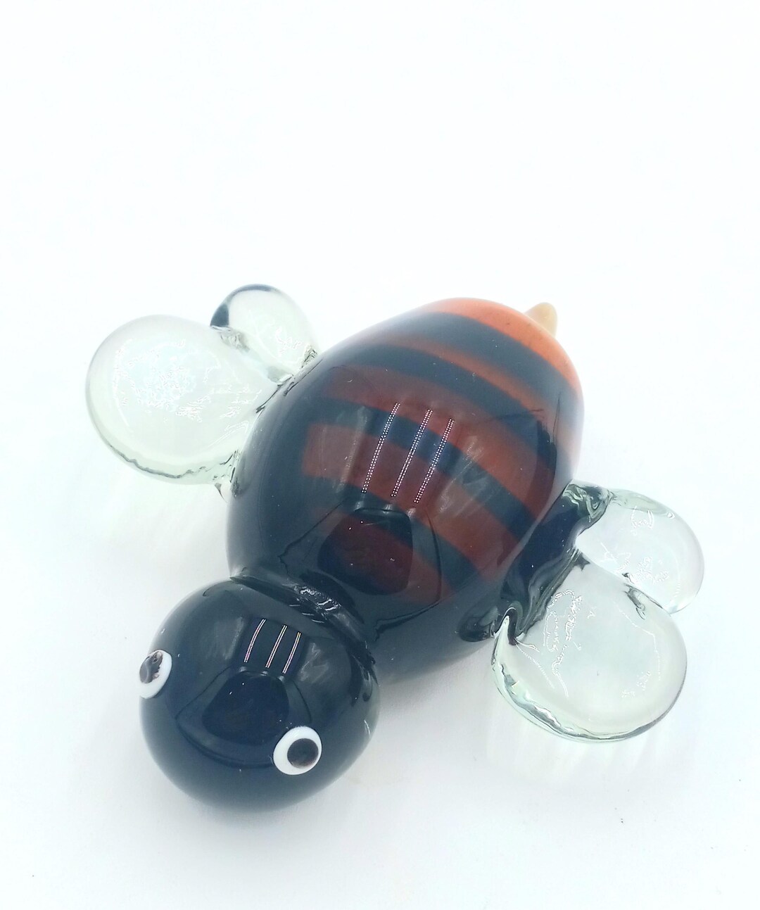 Vintage Bee Shaped Art Glass Paperweight/ Figurine. Hand Blown Glass ...