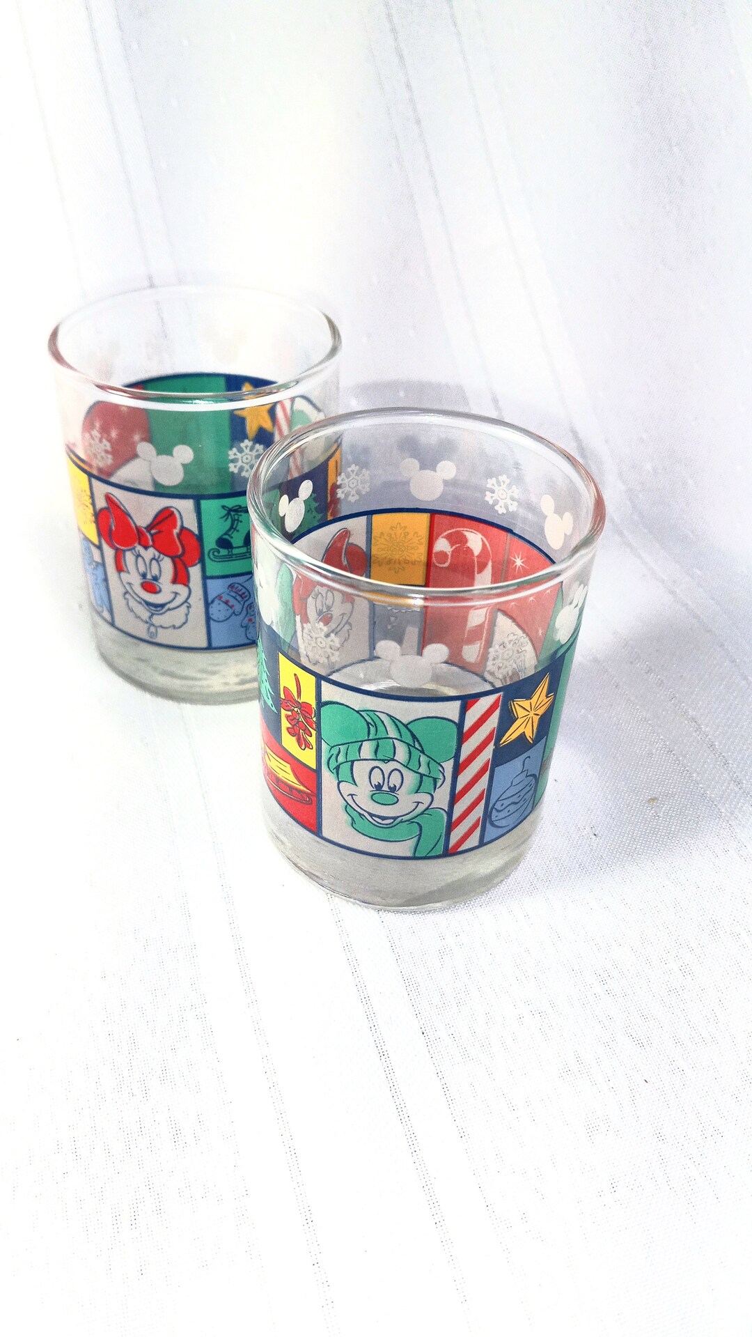 Vintage Disney Shot Glass one Glass , Mickey, Minne Collectable Glass ...