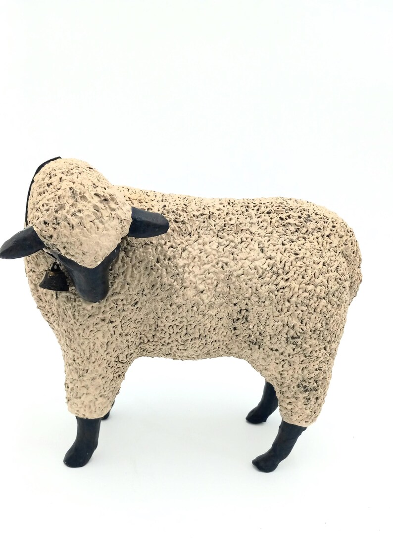Adorable Farmhouse Primitive Folk Art Sheep Figure - Etsy