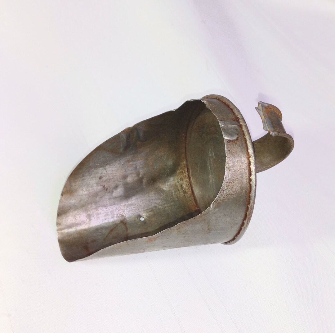 Vintage Early 1900s Hand Soldered Tin Mini Sugar Flour Market Serving ...