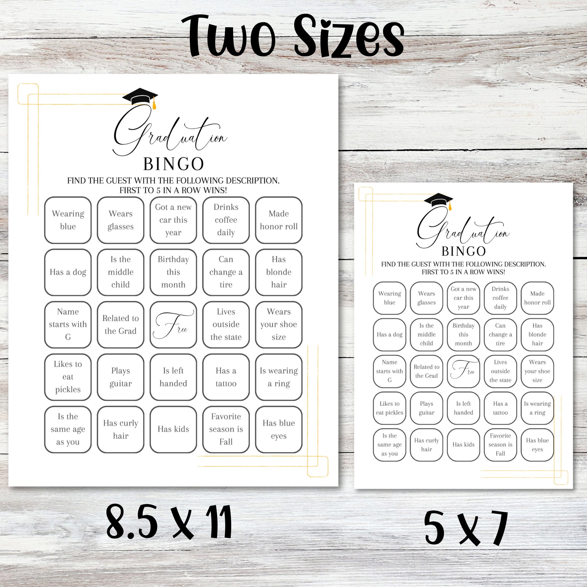 Graduation BINGO Printable Game, Mix and Mingle Fun Graduation Party ...