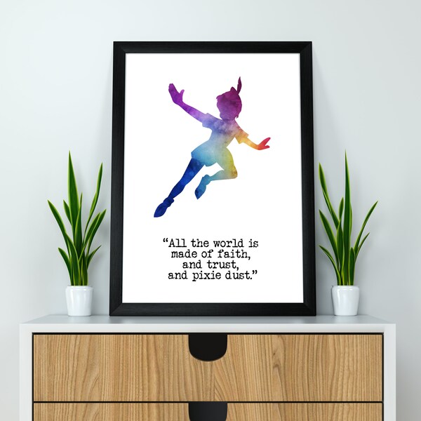 Peter Pan Print - Etsy UK
