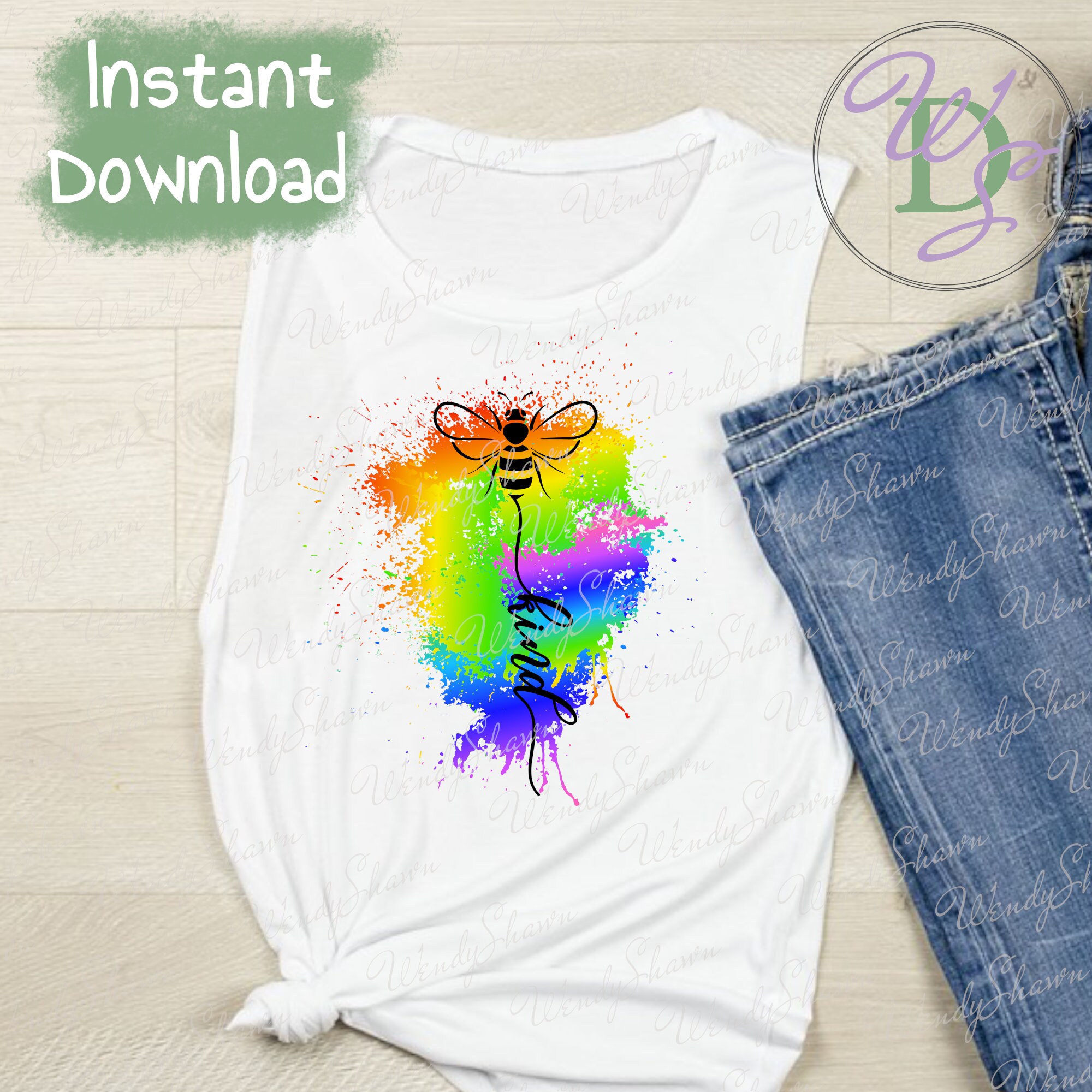 Be Kind Png/ink Splatter Png/bee Kind/kindness Matters/bee - Etsy