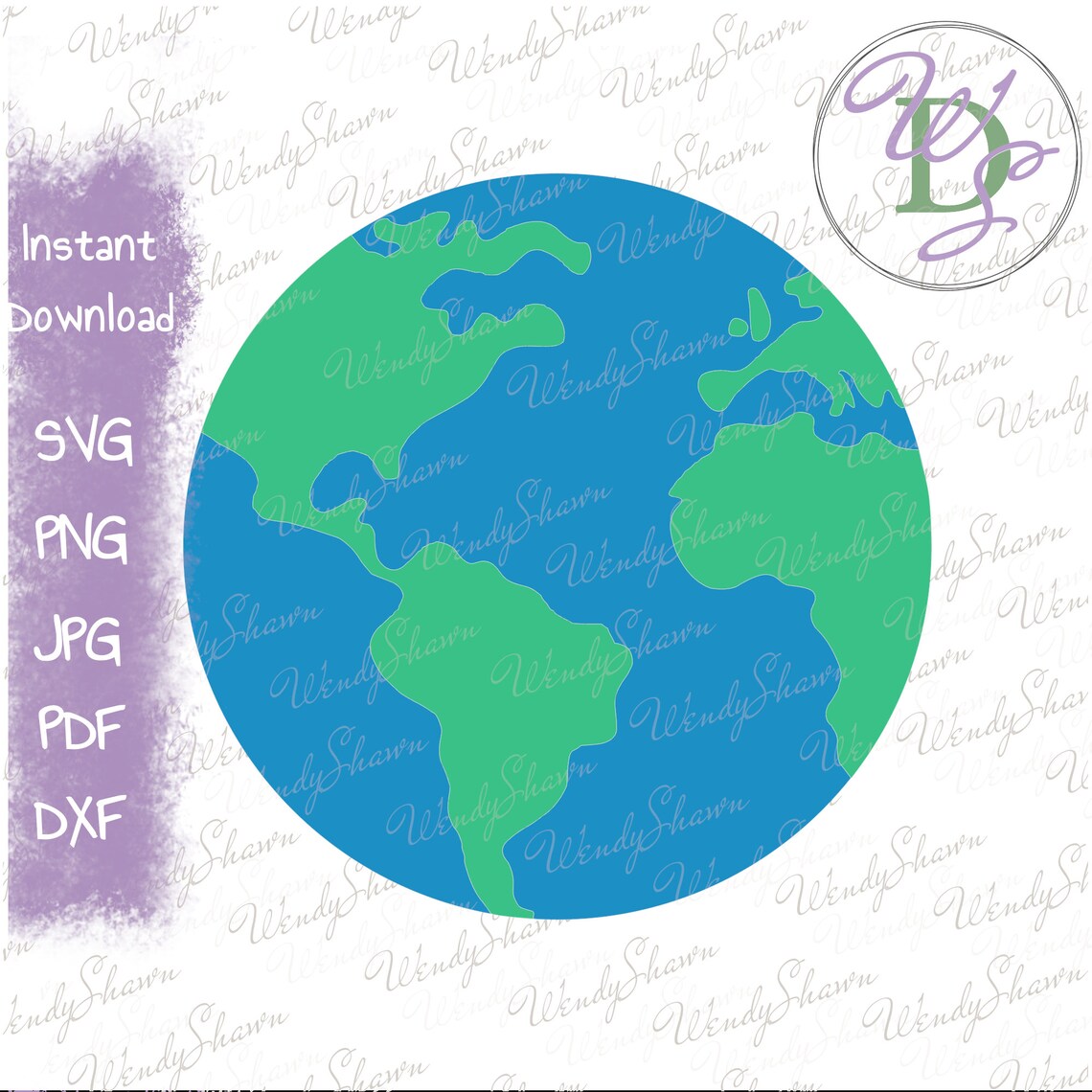 Earth Clip Art/earth Svg/world Svg /print and Cut File/digital - Etsy