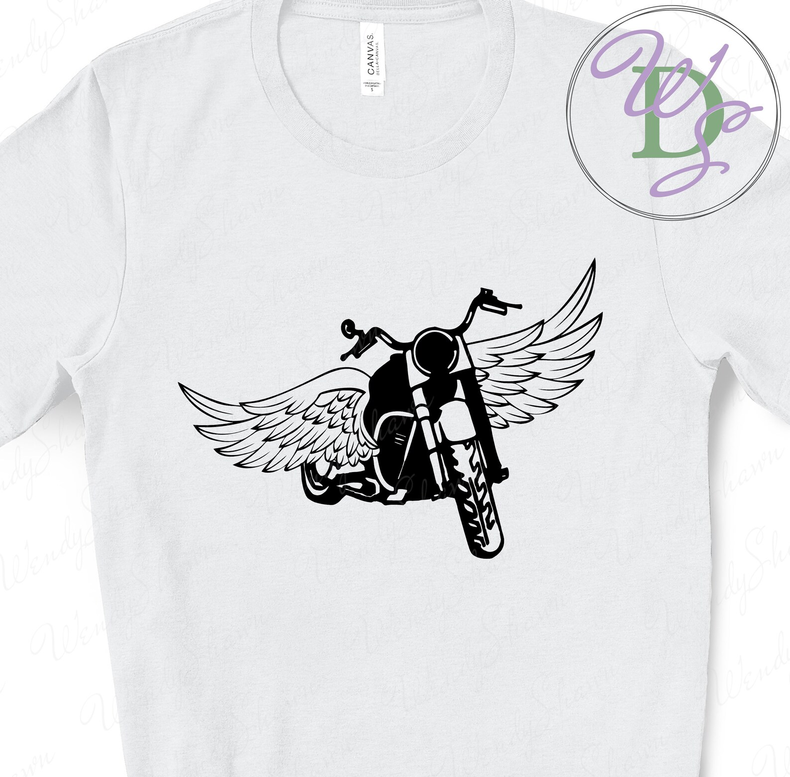 Winged Motorcycle Clipart/angel Wings/motorcycle/digital - Etsy