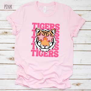 Tigers / Tiger / Mascot / School / College / Preppy / Game Day / Shirt / Tee / Bella / Football ...