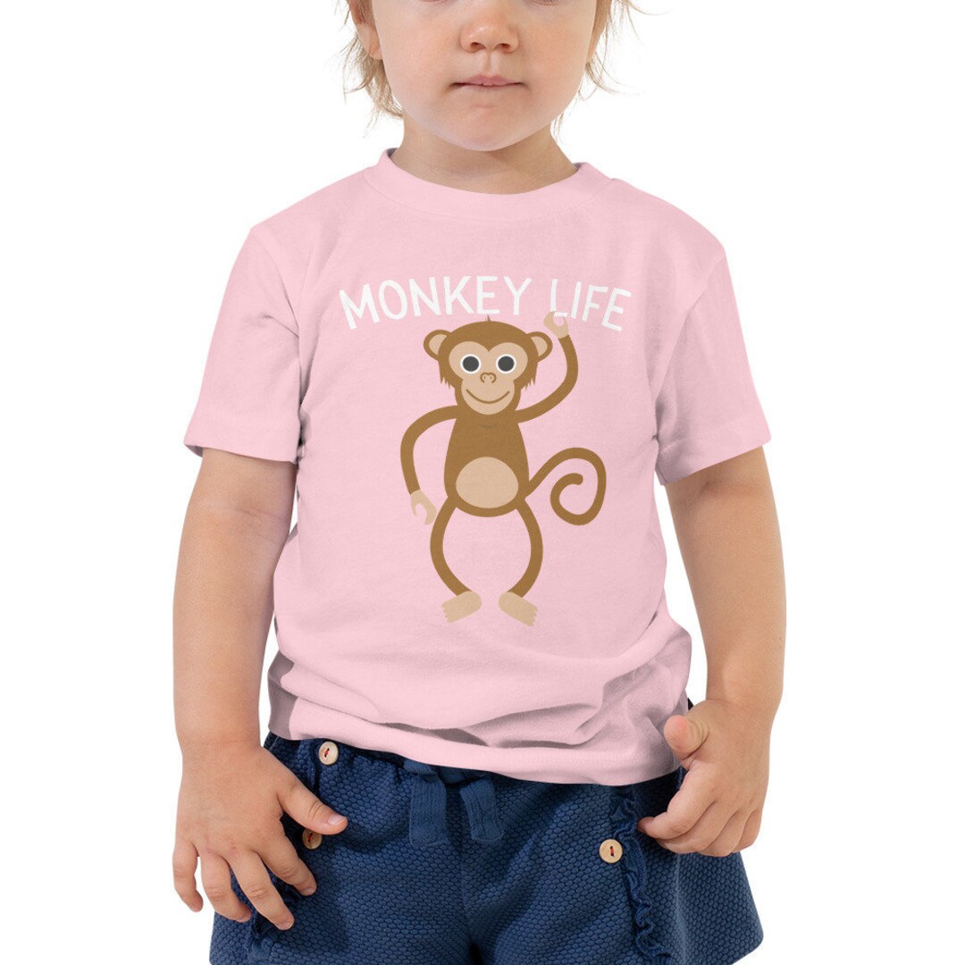 Kids Shirt for Boys Shirt for Girls Monkey Life Tee for Kids - Etsy