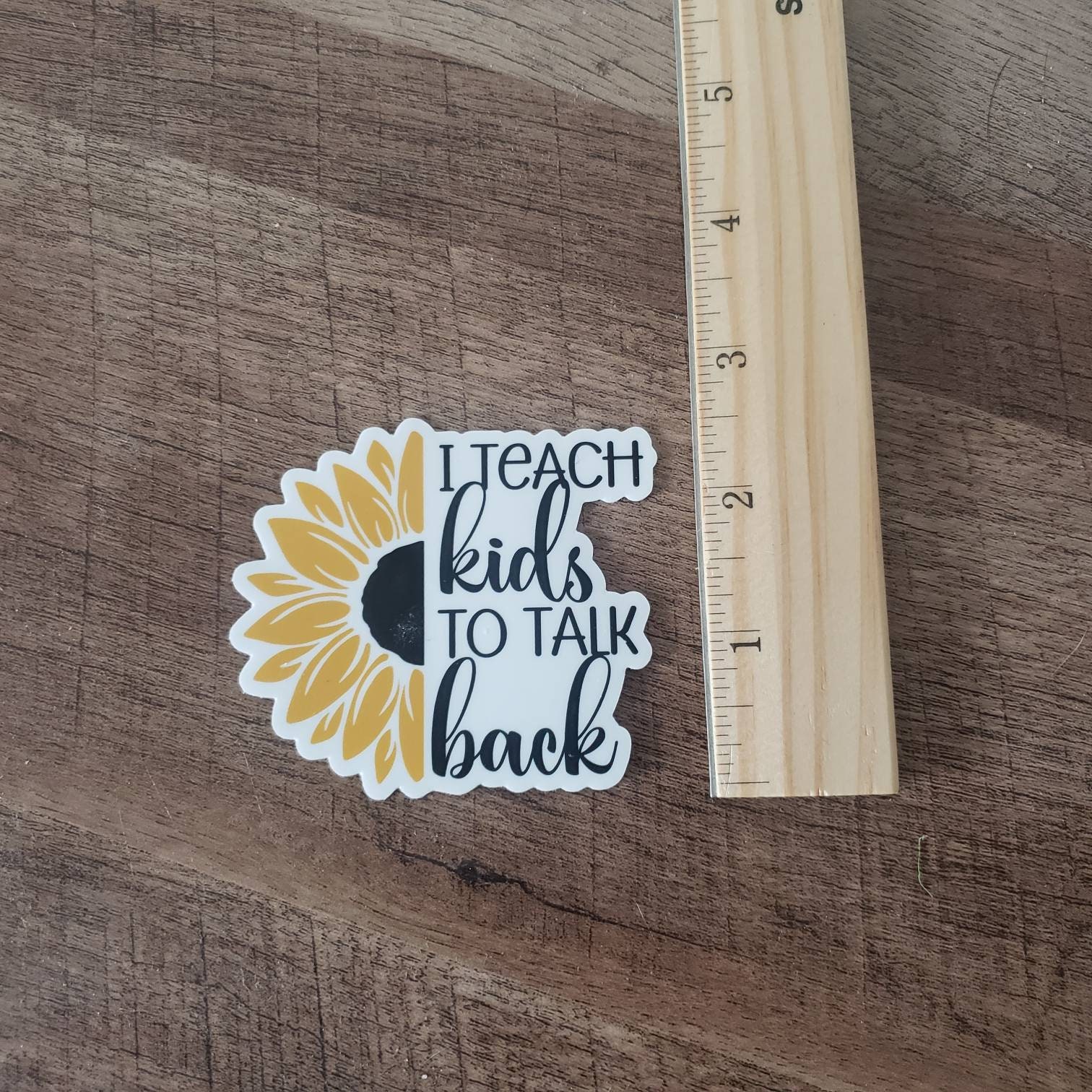 SLP SLPA Sticker I Teach Kids to Talk Back High Quality Vinyl Gift ...