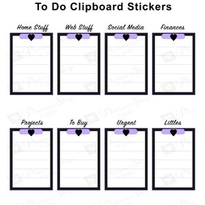 Purple HAPPY PLANNER Stickers | to Do Planner Printable |to Do ...
