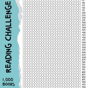 Reading Tracker - 100 Books or 1000 Books - Coloring Page - New Years ...