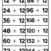 Division Flashcards 1-12 Printable - Elementary Flash Cards - Kids ...