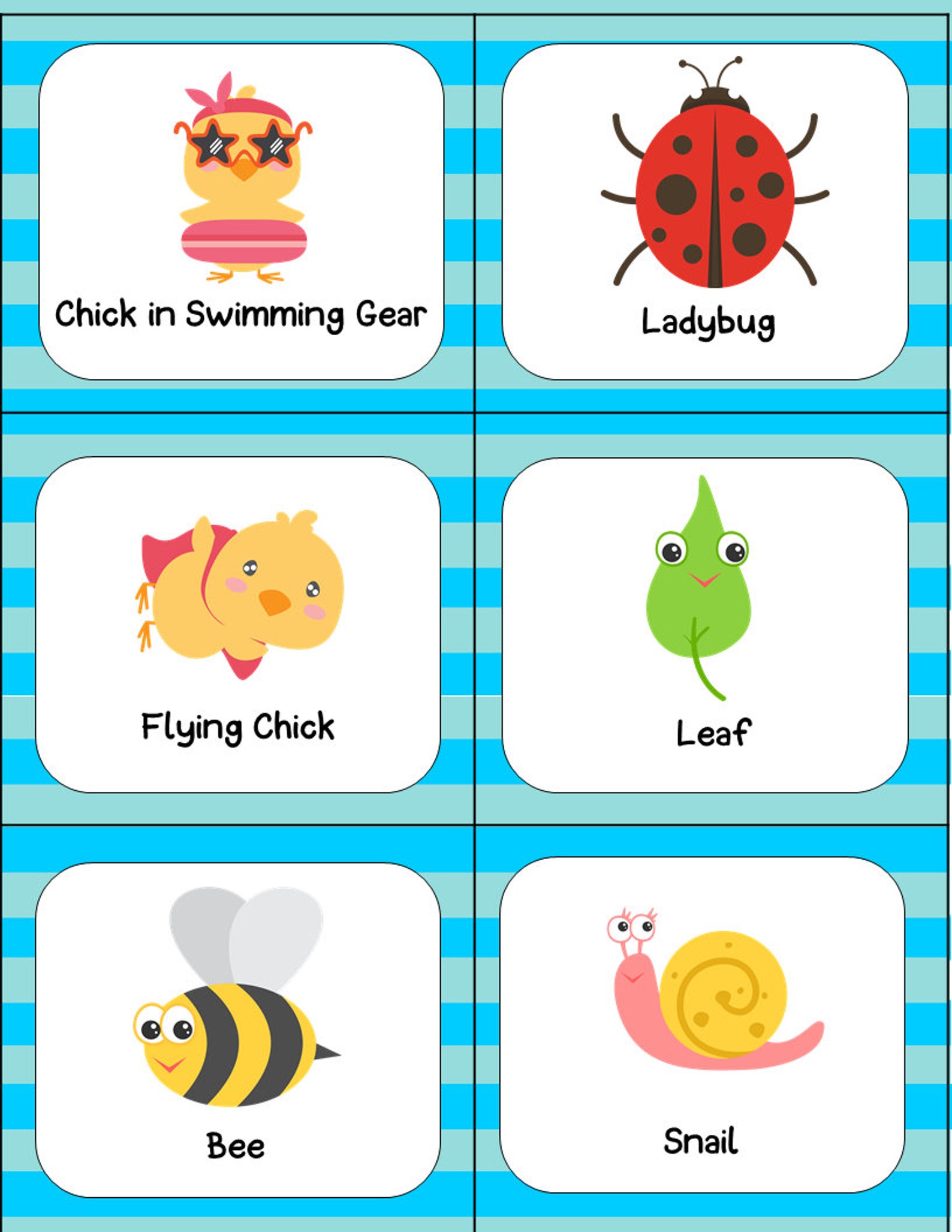 Spring Bingo for Kids - 20 Different Bingo Cards - Elementary Activity ...