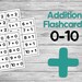 Addition Flashcards 0-10 Printable - Elementary - Math Practice - Etsy