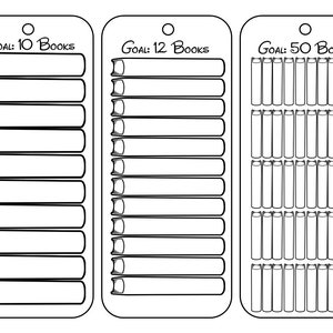 12 Printable Reading Tracker Bookmarks - Reading Goal Tracker - New ...
