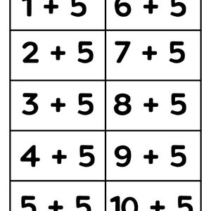 Addition Flashcards 0-10 Printable - Elementary - Math Practice - Etsy