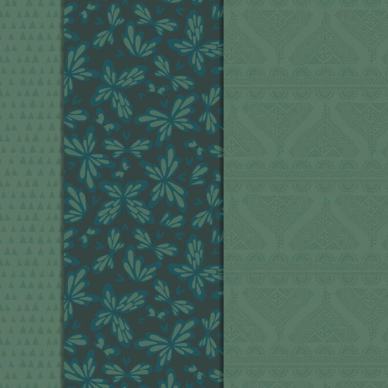 Earth Day Digital Paper Collection { Set of 9 } Digital Scrapbook Paper ...