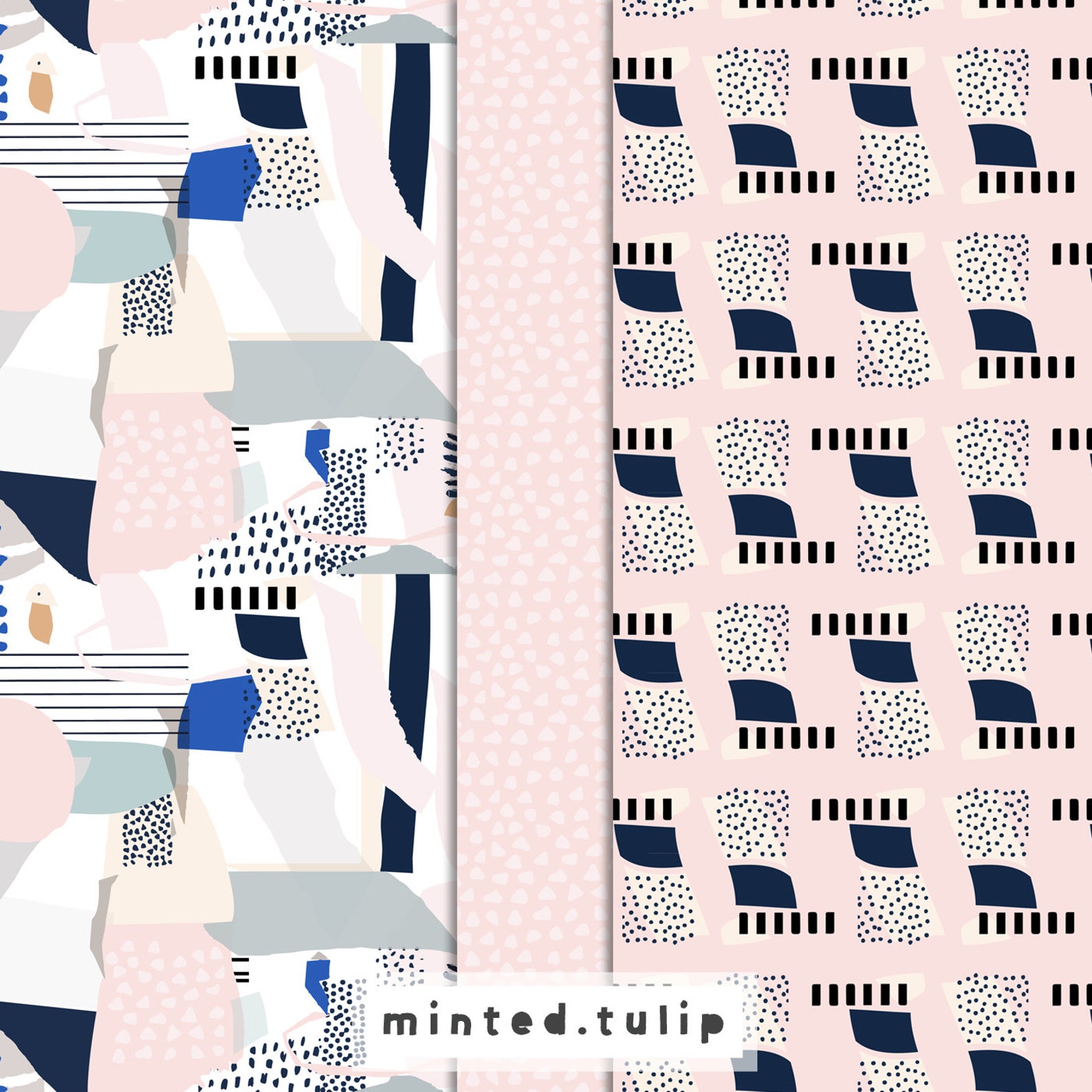 Modern Bauhaus Digital Paper Collection { Set of 8 } Digital ...
