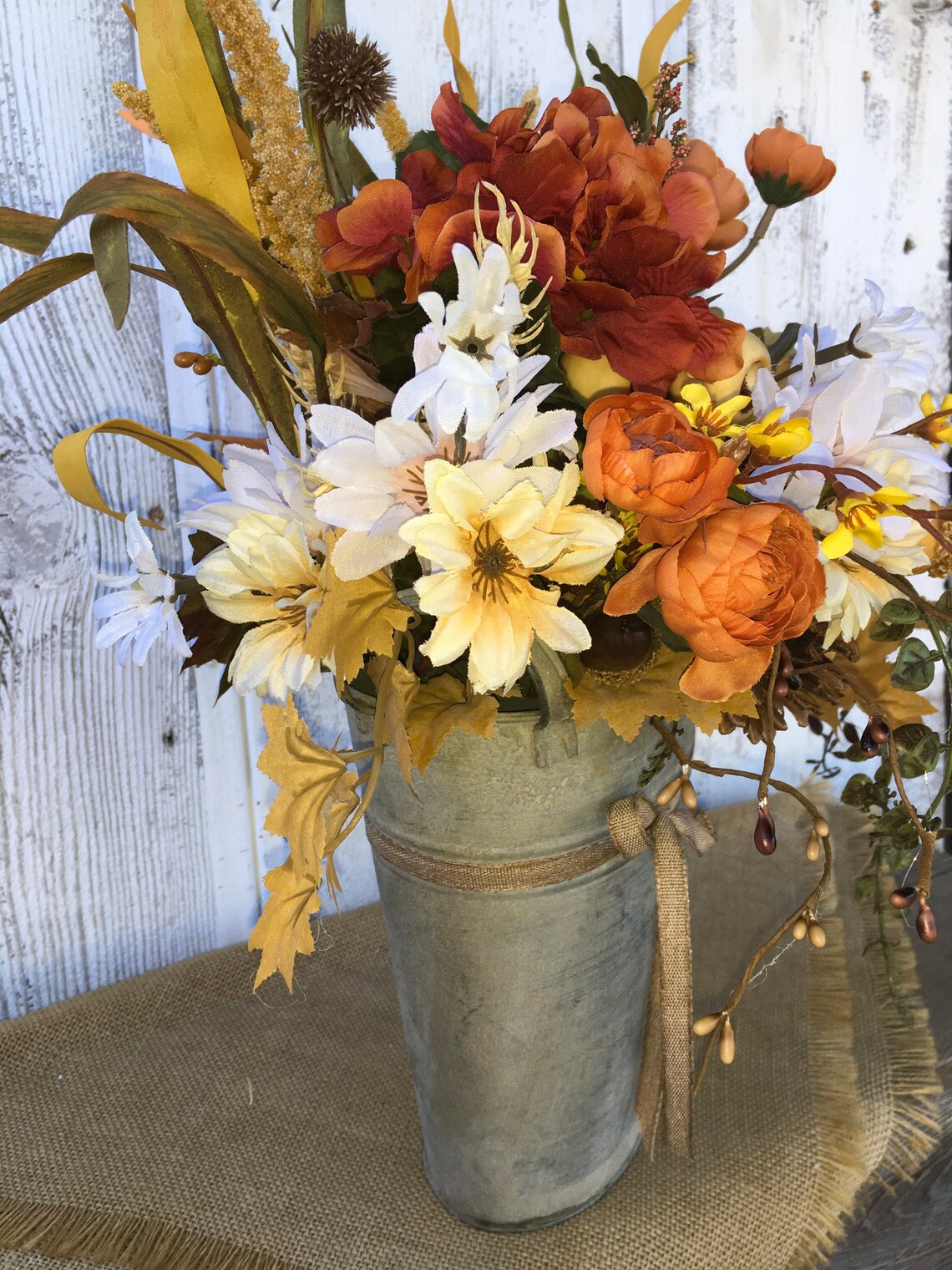 Fall Table Arrangementautumn Centerpiecethanksgiving - Etsy