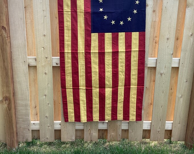 58 Inch Tea Stained Betsy Ross Flag~americana Betsy Ross Flags~fourth ...