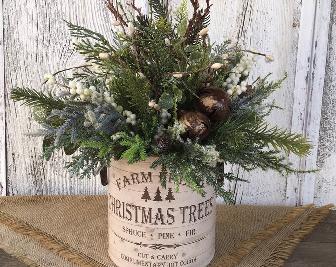 Farm Fresh Christmas Trees Arrangementchristmas Centerpieceholiday ...