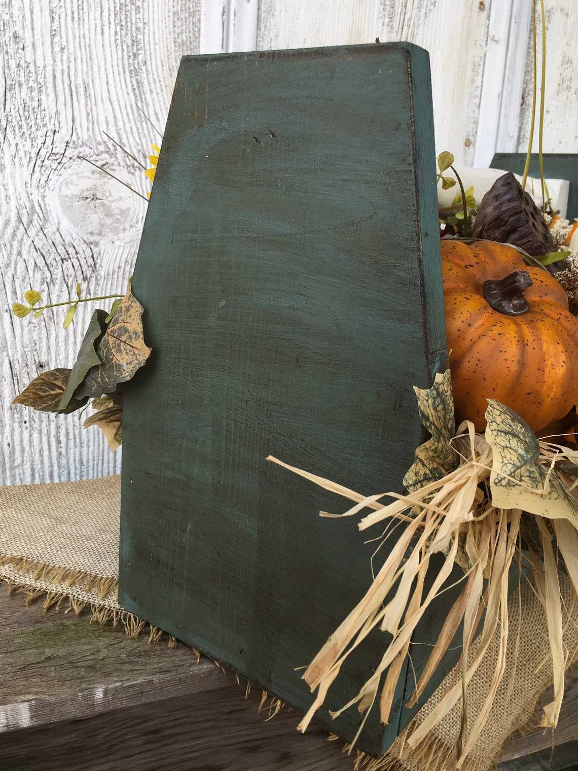 Vintage Spindle Fall Pumpkin and Floral Arrangement Flower | Etsy