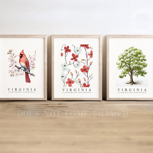 Cardinal and Dogwood - Etsy