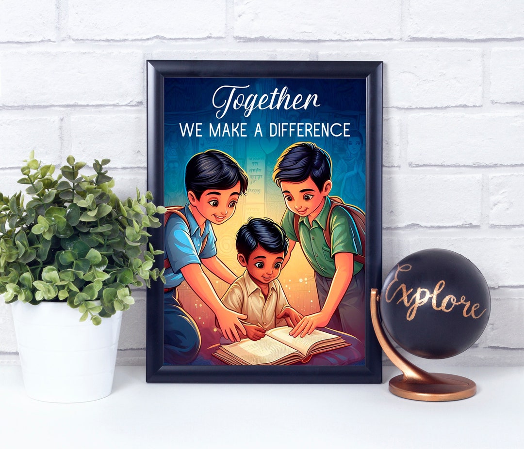 Together We Make A Difference, Poster Print, Wall Art, Home Décor - Etsy