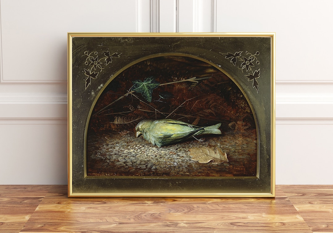 A Dead Linnet, Poster Print Painting, Wall Art Décor - Etsy