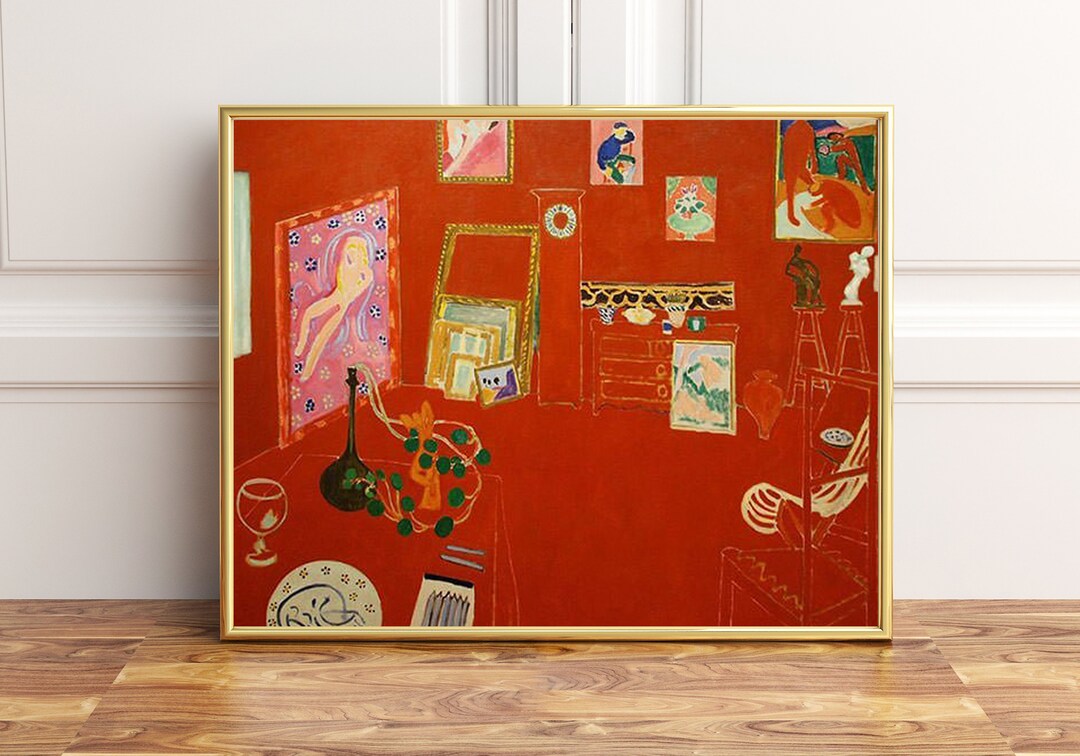 The Red Studio (l'atelier Rouge) Painting by Henri Matisse, Poster ...