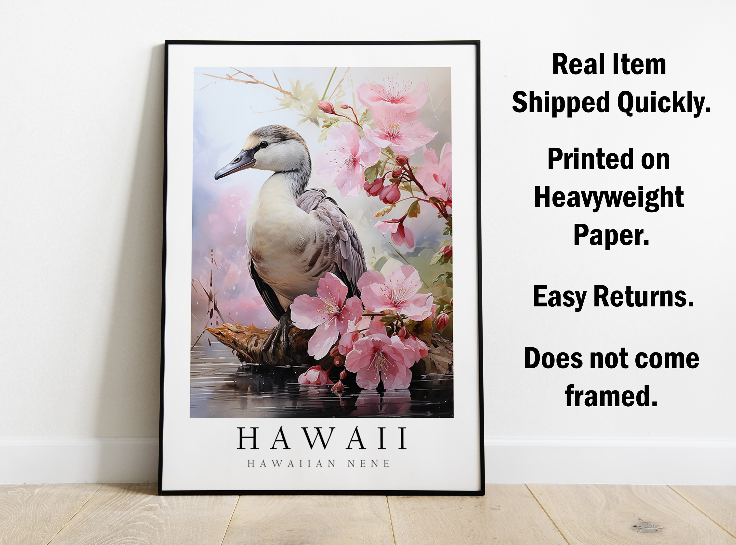 Nene, the State Bird of Hawaii, Poster Print, Wall Décor - Etsy